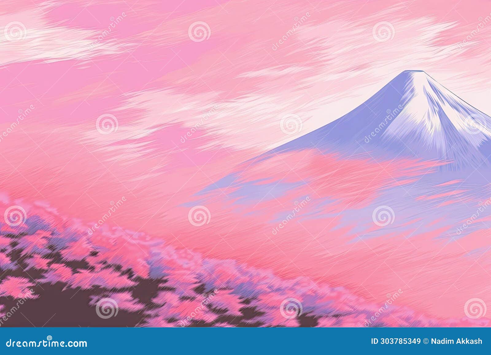 Abstract Illustration Paint Mixed Background Pink Stock Illustration ...