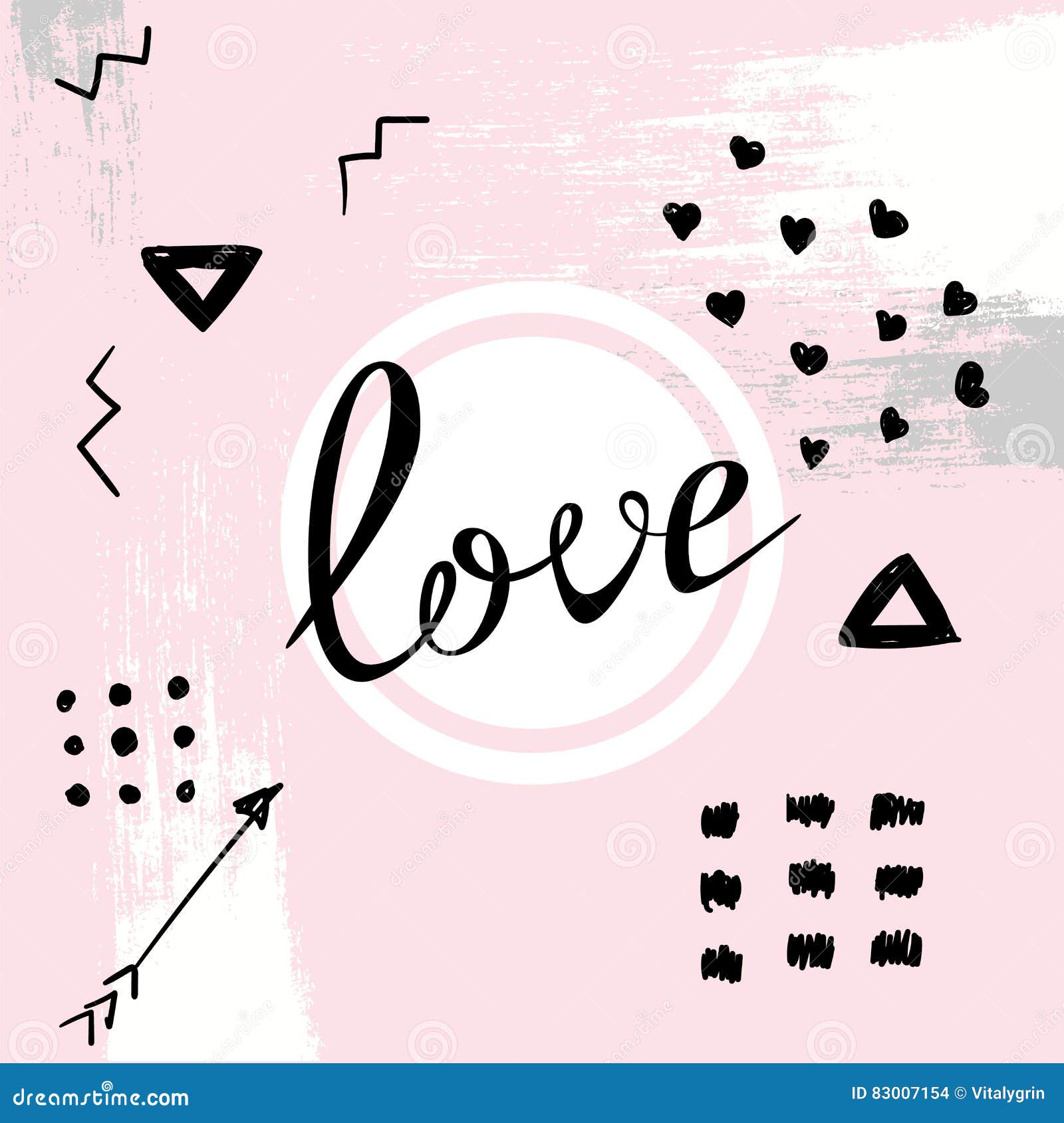 Abstract Illustration for Postcards and Banners. Ready-made Design ...