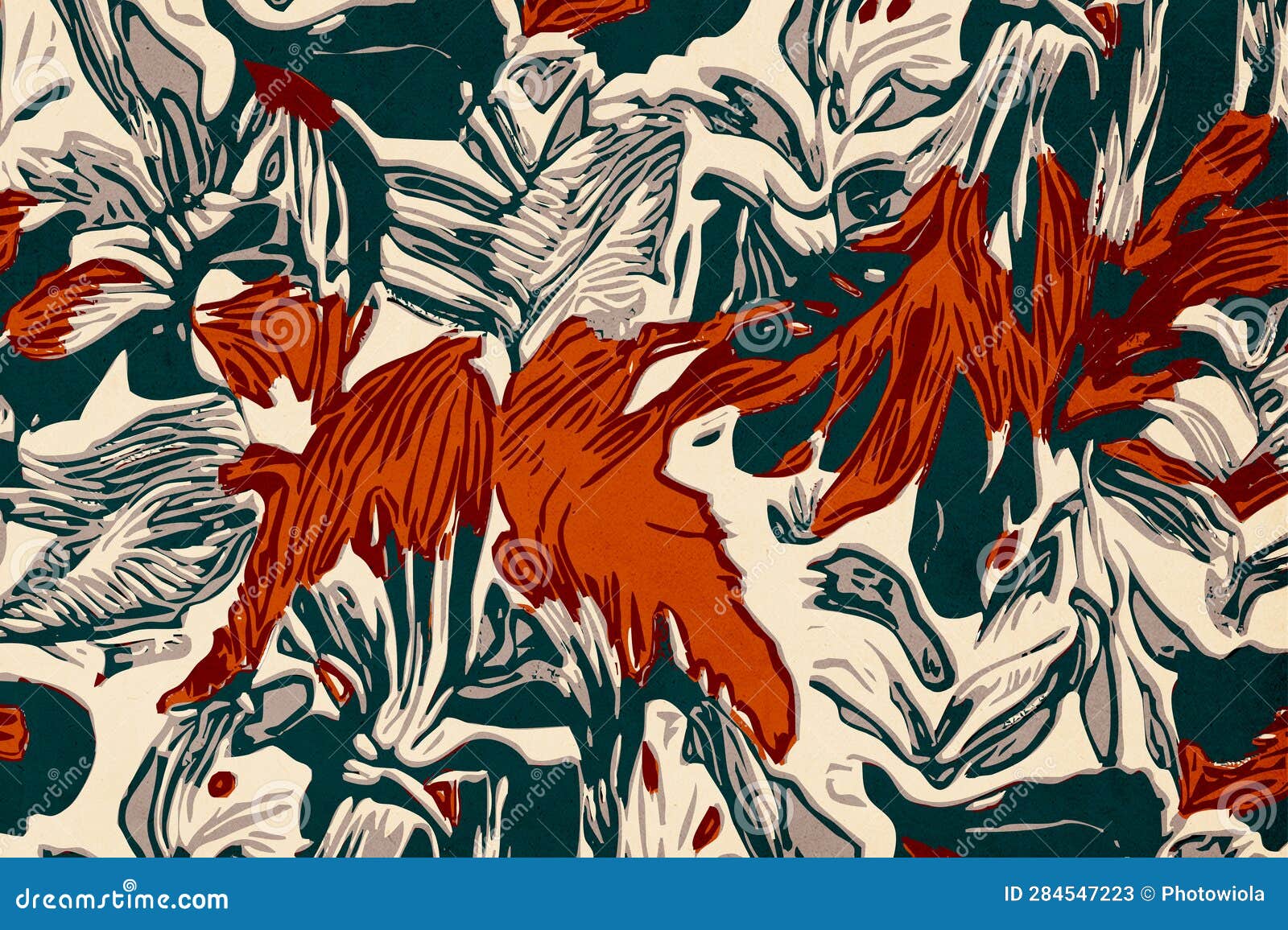 Abstract Illustration for Print, Fabric Pattern, for Use in Graphics ...