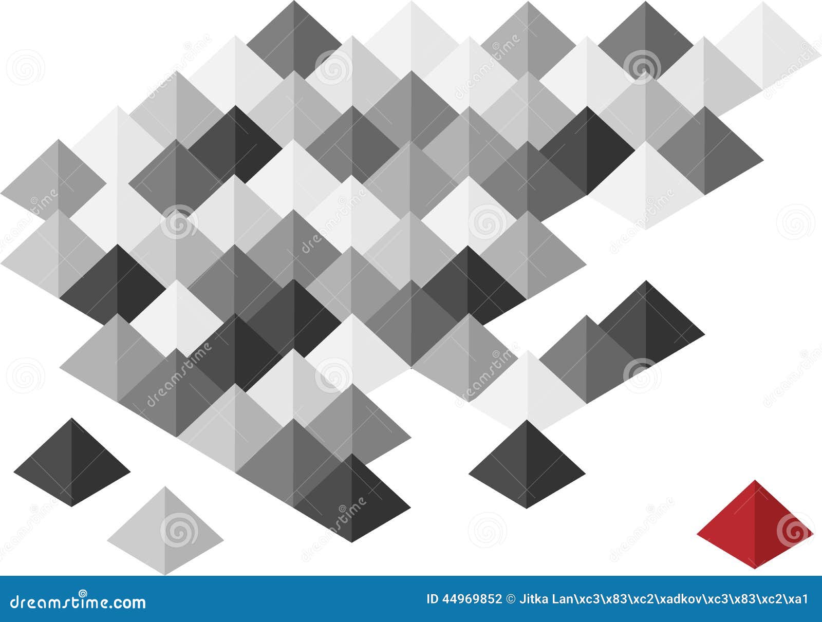 Abstract Illustration of Pyramids Stock Illustration - Illustration of ...