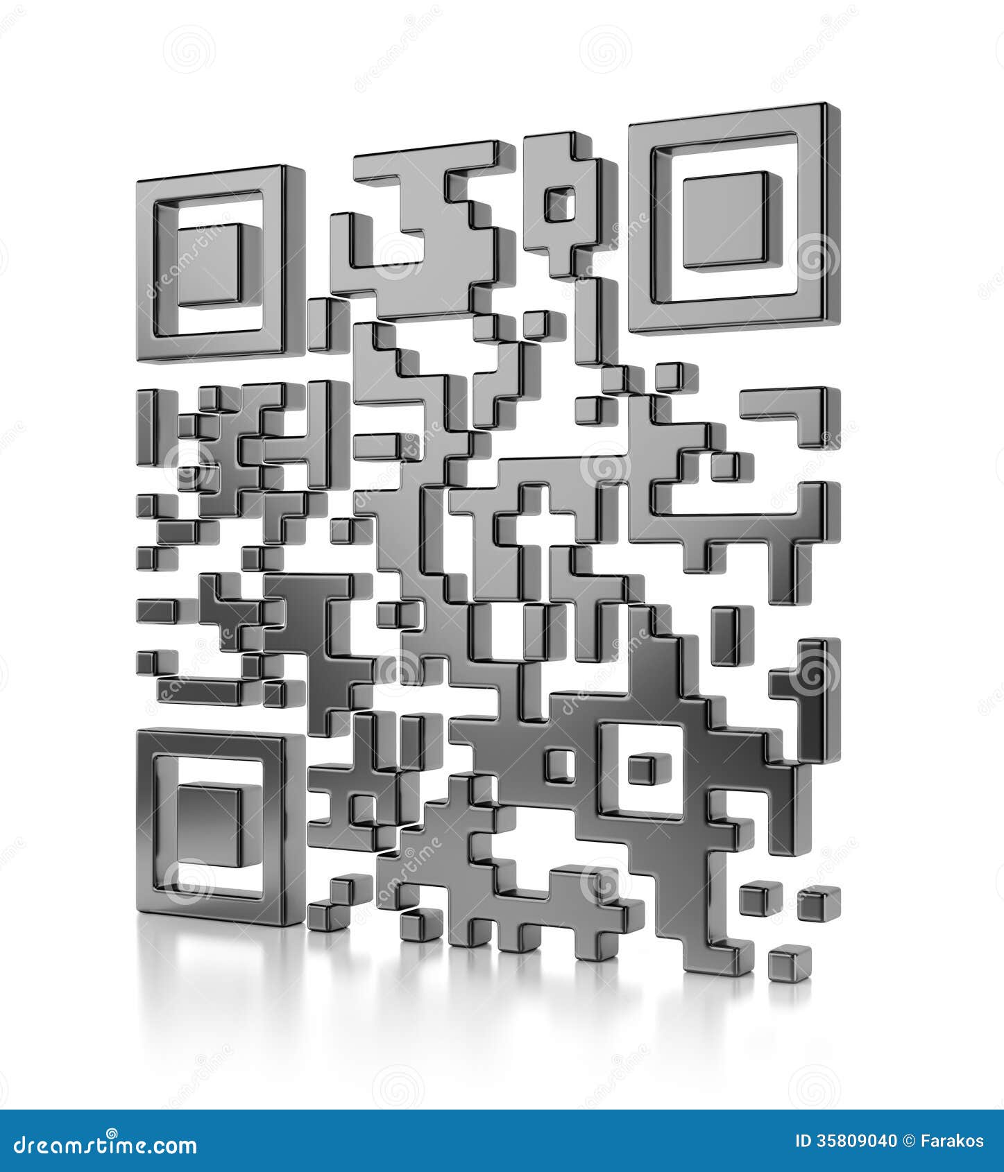 Abstract Illustration of QR Code Stock Illustration - Illustration of ...