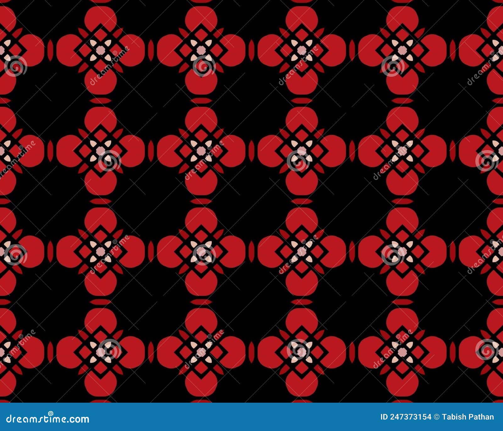 Abstract Illustration with Red Geometric Shapes for a Wallpaper Stock ...