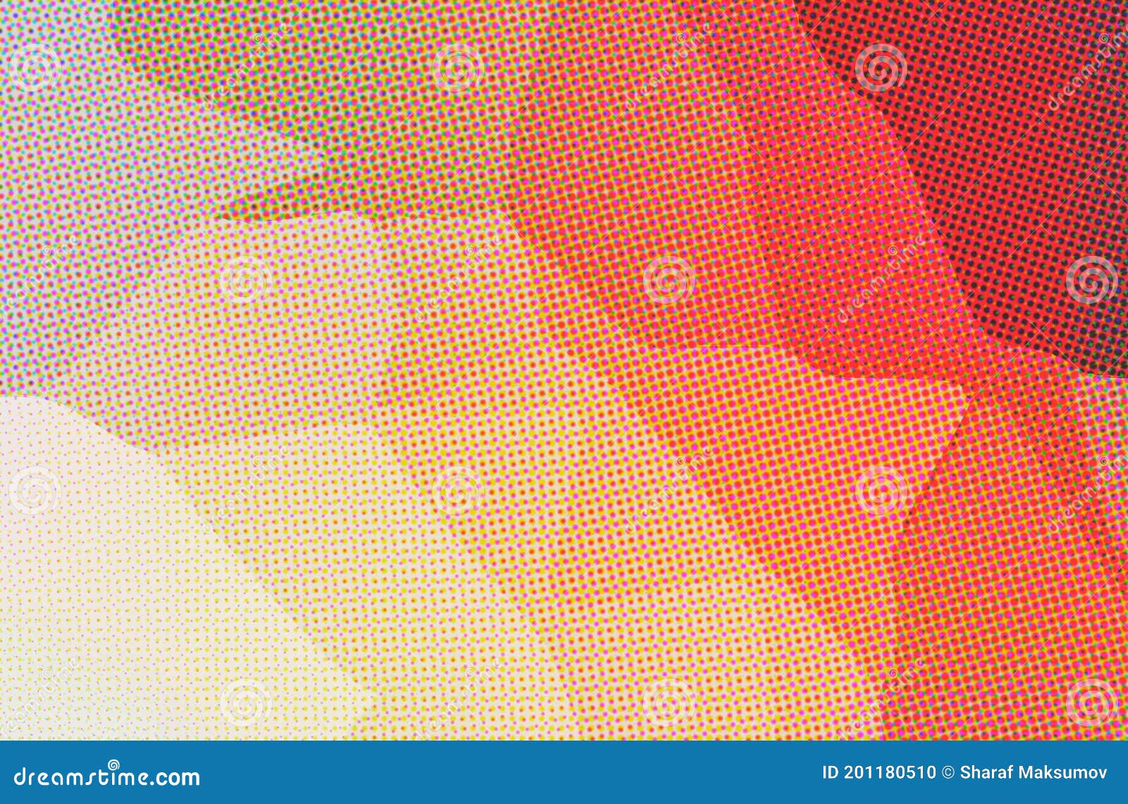 Abstract Illustration of Red, Yellow Dots Background Stock Illustration ...