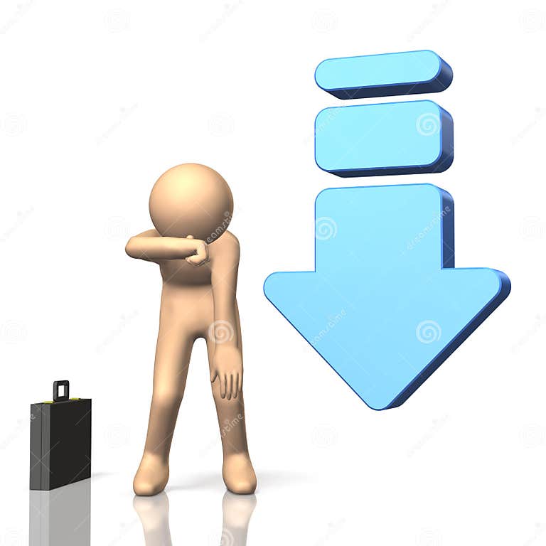 Abstract Illustration Representing a Failure Stock Illustration ...