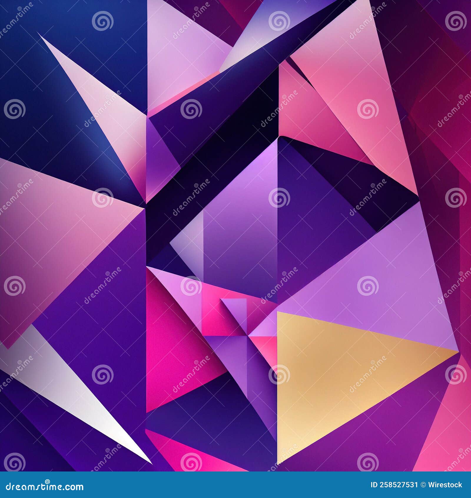 Abstract Illustration of Shapes and Patterns with Different Colors ...