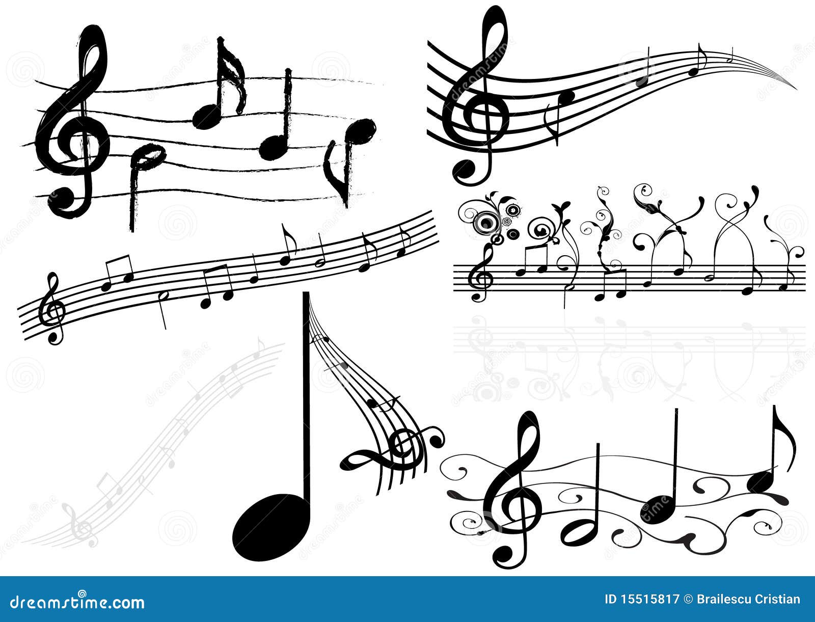Abstract Illustration with Some Stave Stock Vector - Illustration of ...