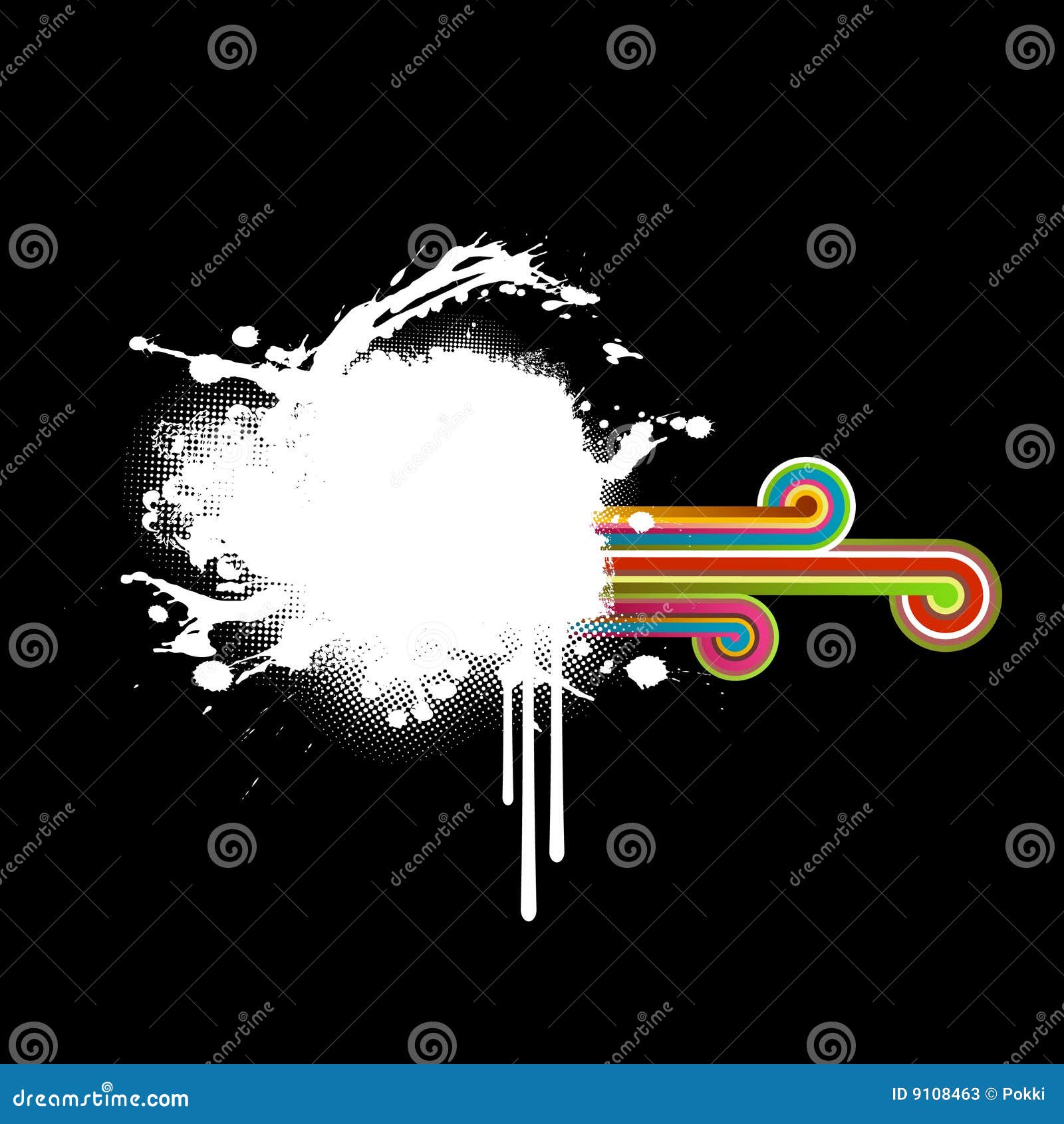 Abstract Illustration with Splash. Vector Stock Vector - Illustration ...