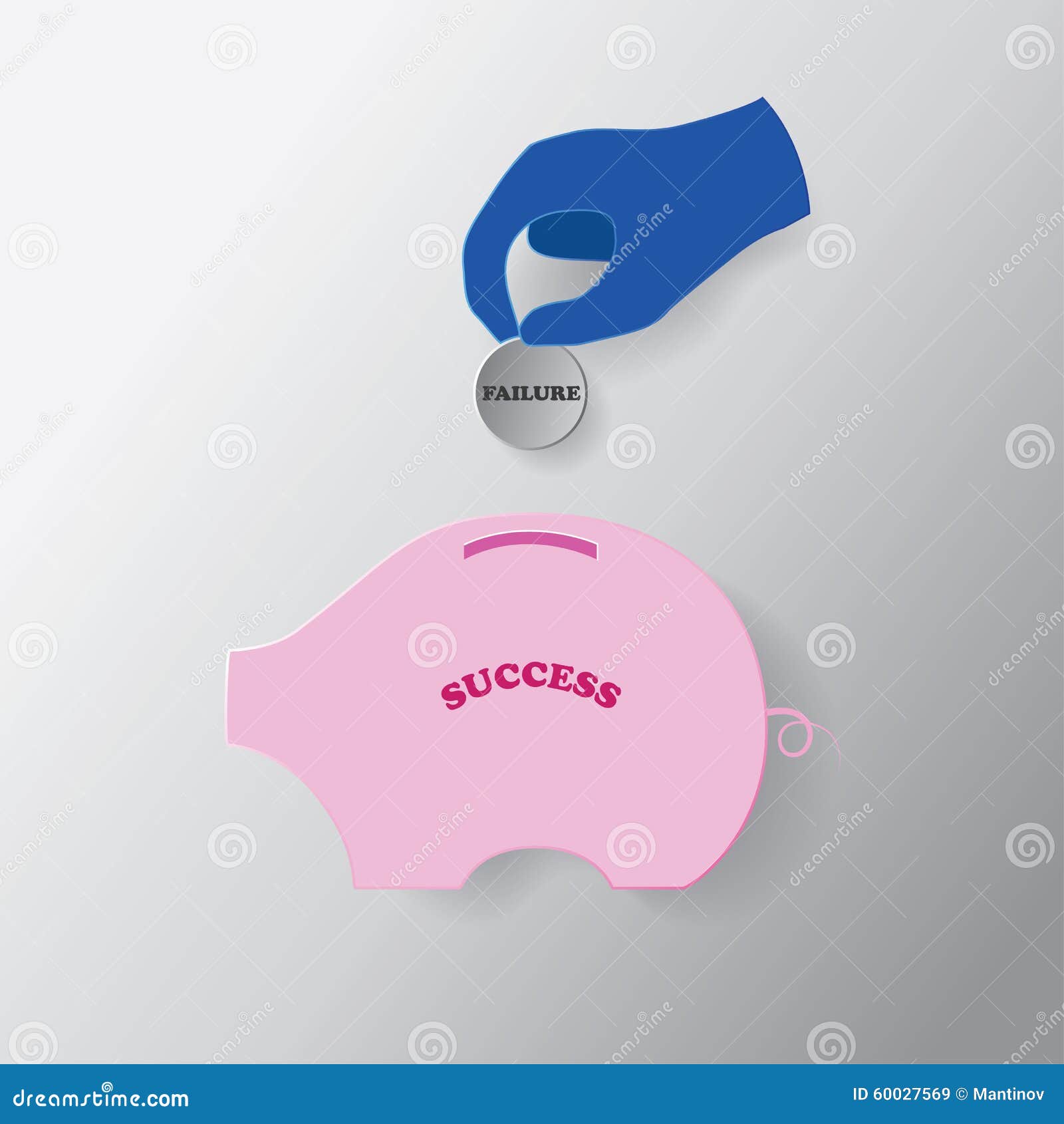 Abstract Illustration of Success and Failure Stock Vector ...