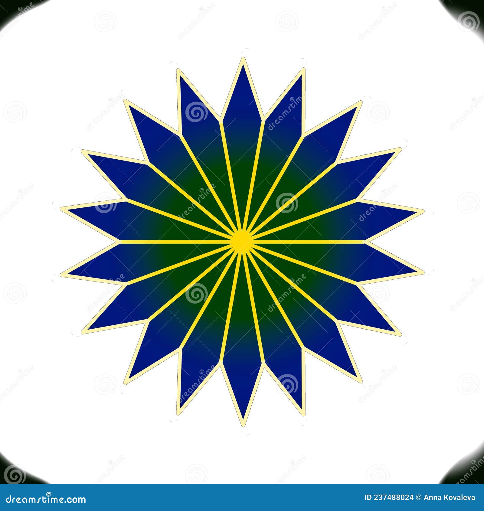 Abstract Illustration of the Sun. Schematic Representation of the Sun ...