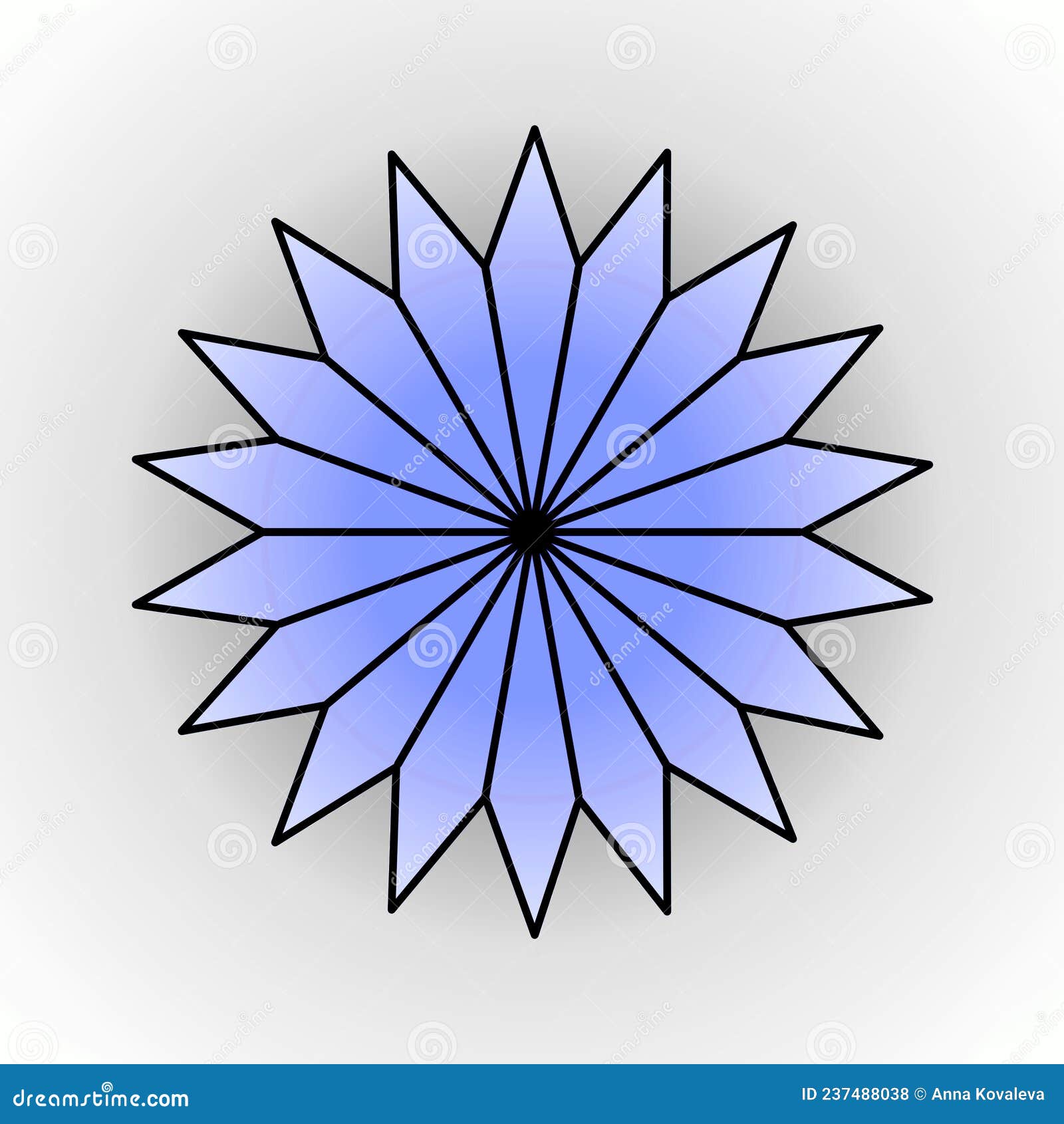 Abstract Illustration of the Sun. Schematic Representation of the Sun ...