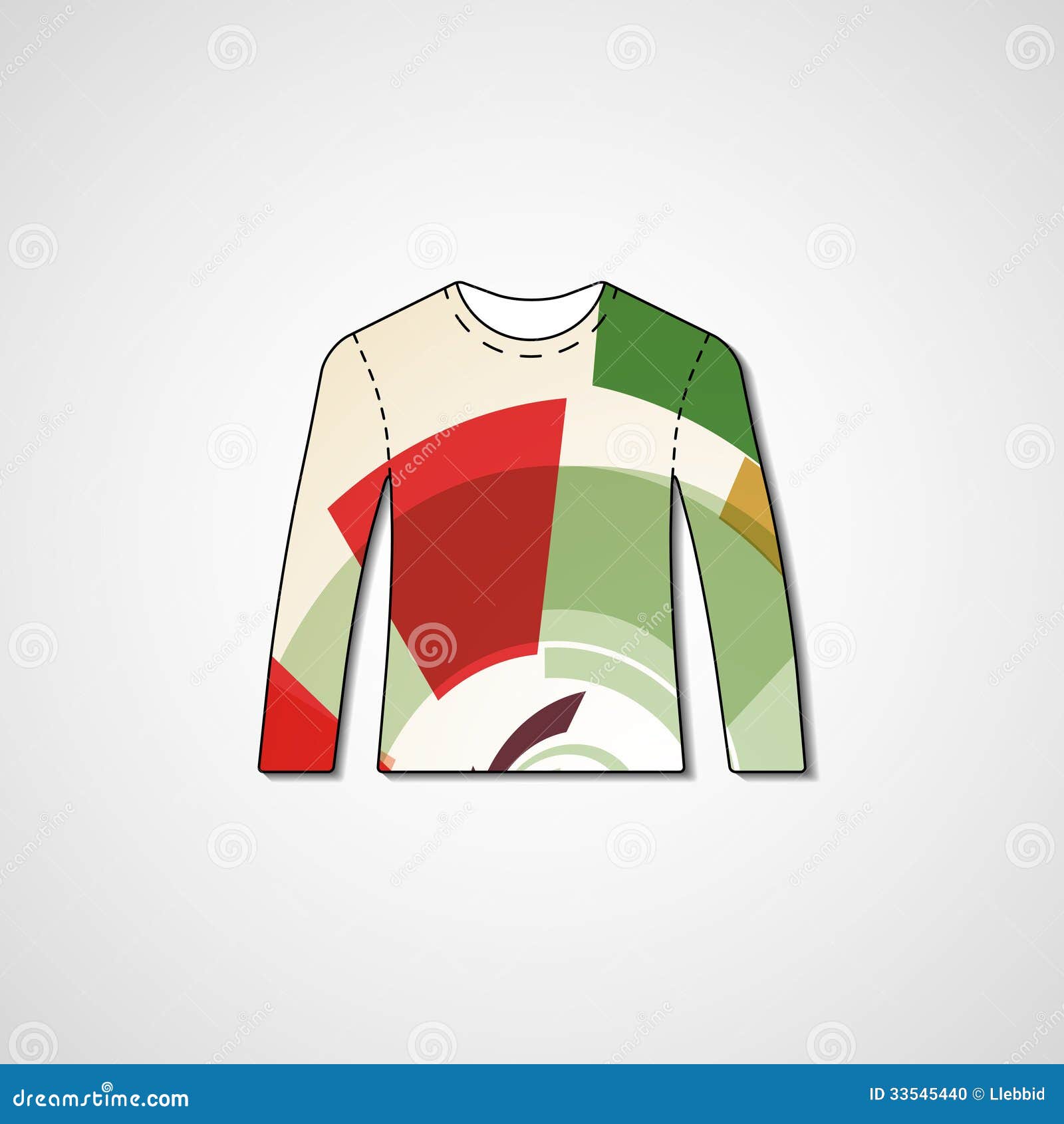 Abstract Illustration on Sweater Stock Vector - Illustration of ...