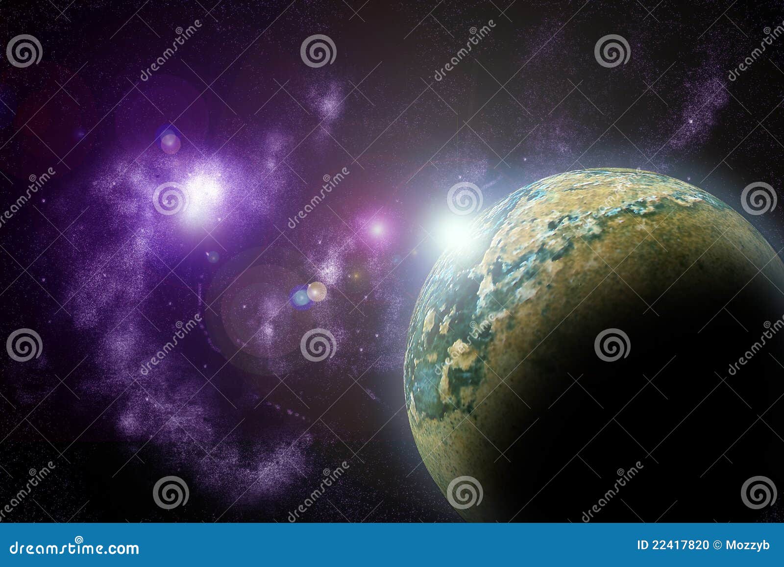 Abstract Illustration of Universe. Stock Illustration - Illustration of ...