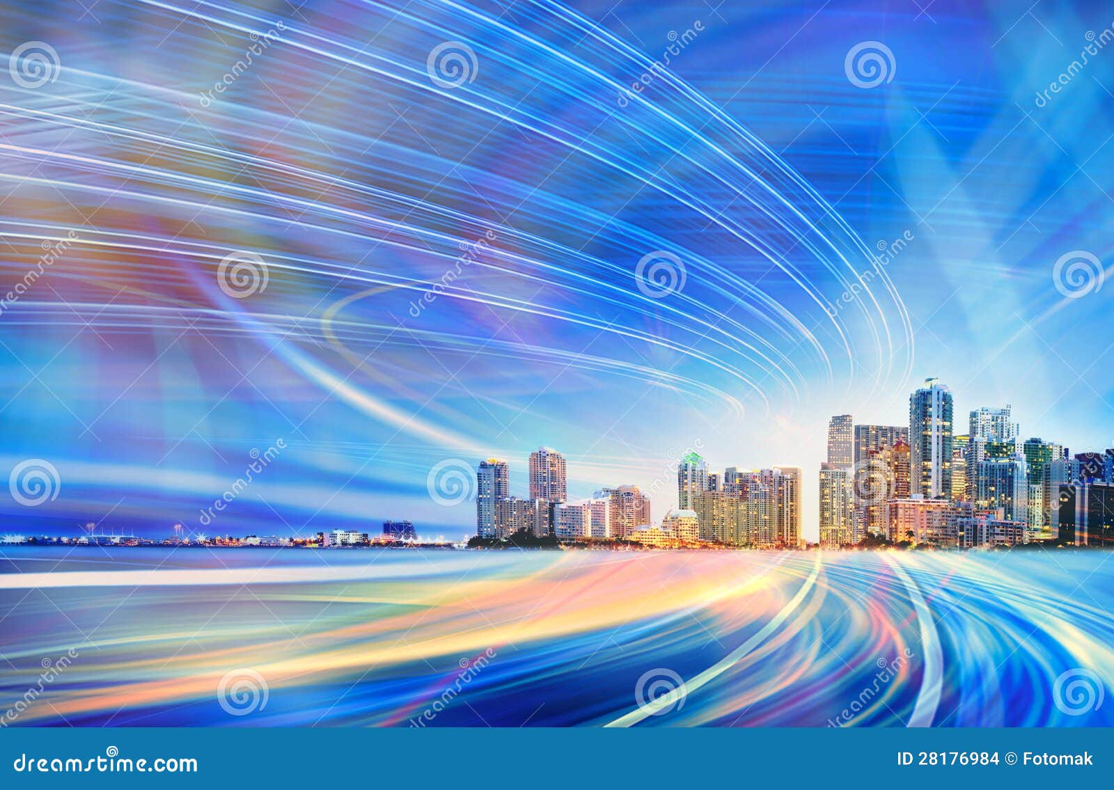 Abstract Illustration of Urban Highway Stock Illustration ...
