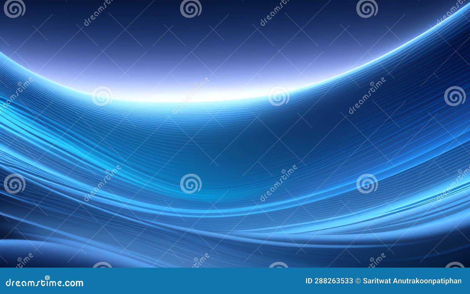 Abstract Illustration Vector Midnight Blue Gradient Wave Background ...