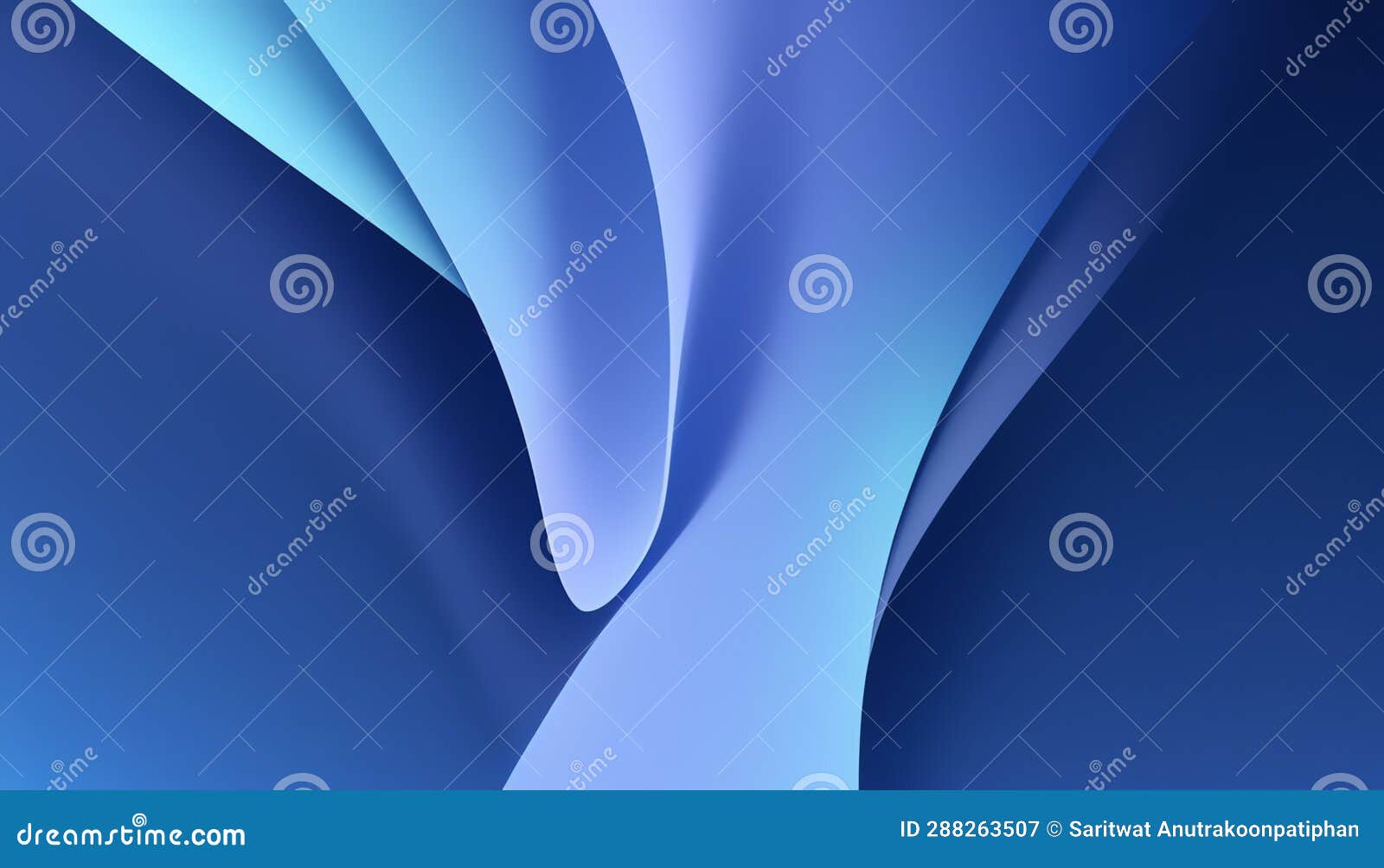 Abstract Illustration Vector Midnight Blue Gradient Wave Background ...