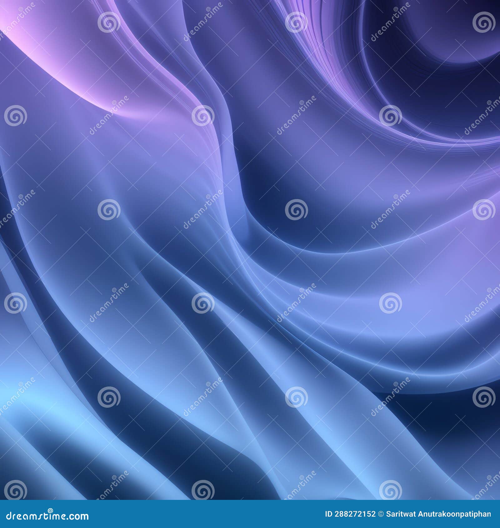 Abstract Illustration Vector Midnight Blue Gradient Wave Background ...