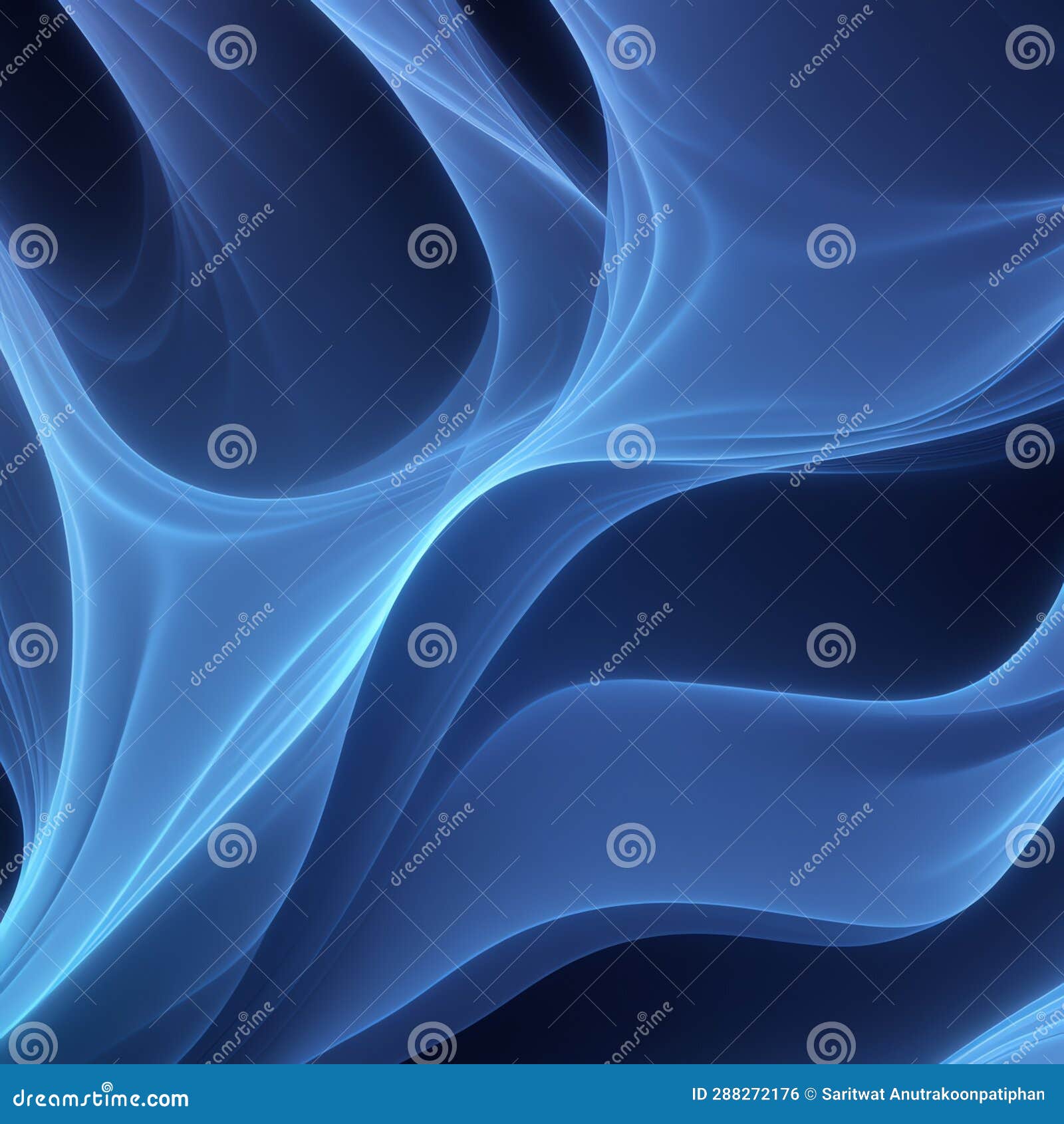 Abstract Illustration Vector Midnight Blue Gradient Wave Background ...