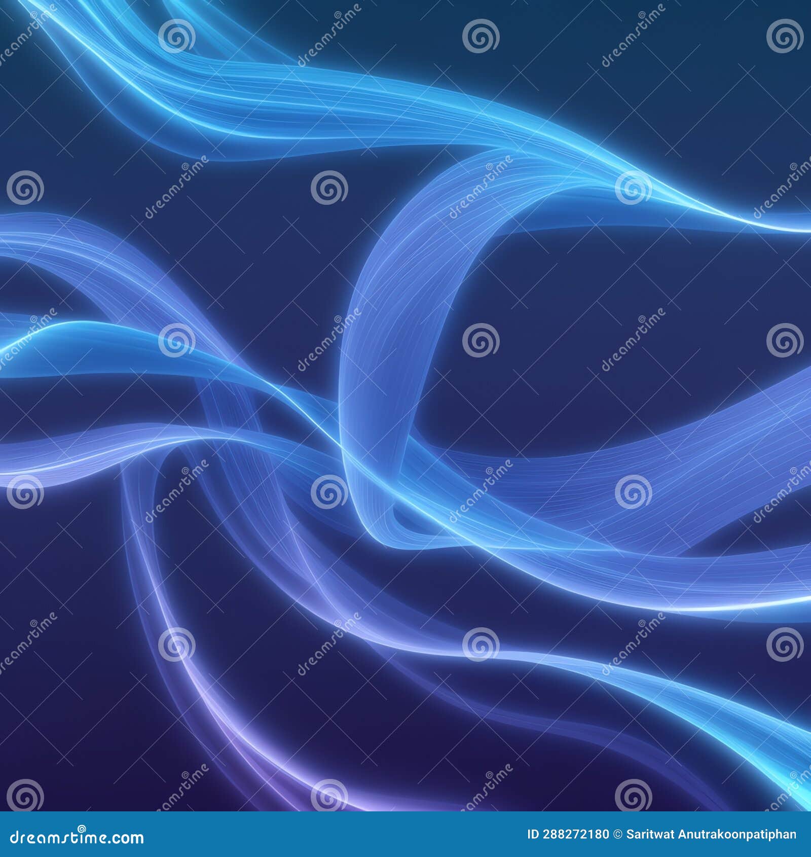 Abstract Illustration Vector Midnight Blue Gradient Wave Background ...