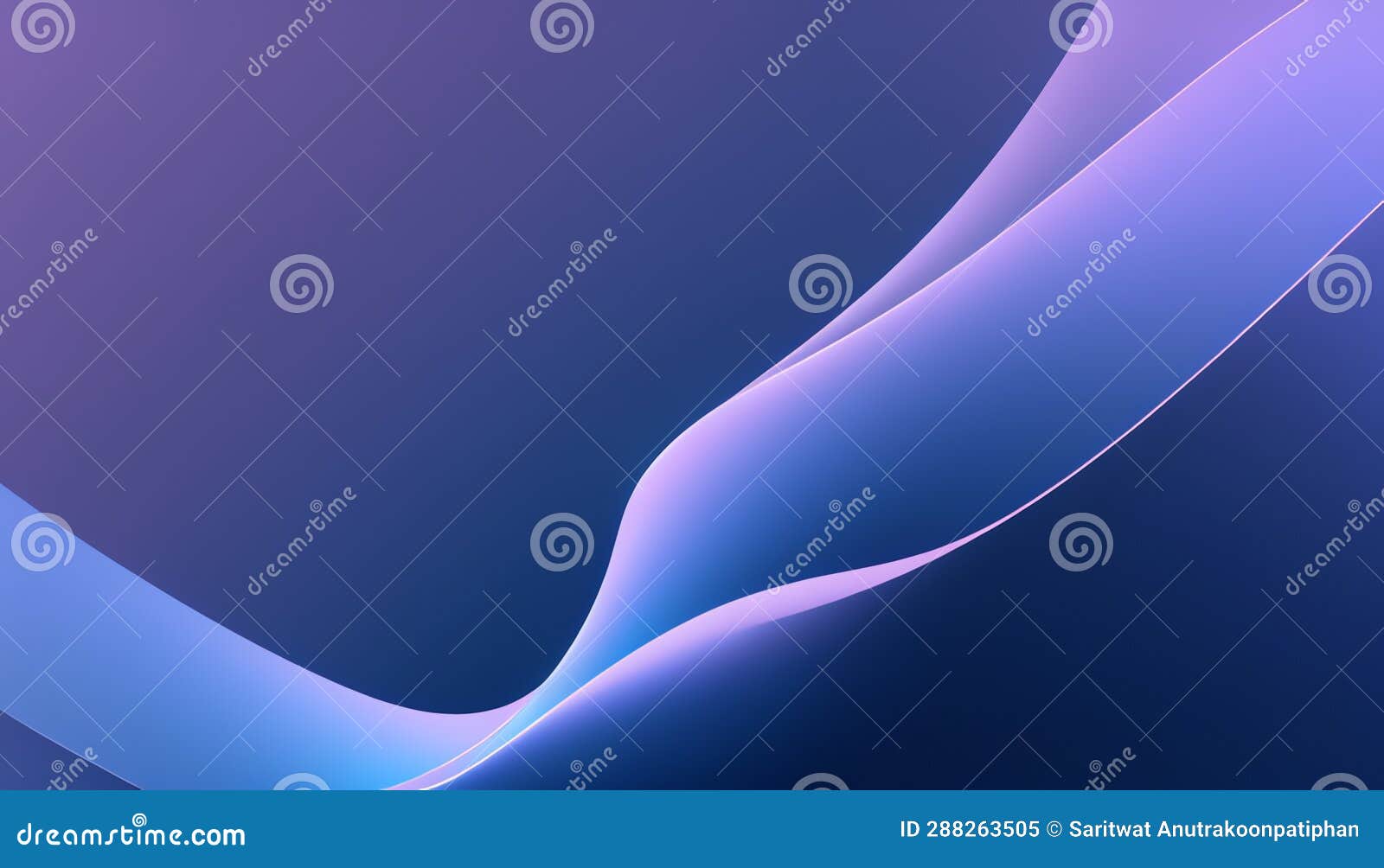Abstract Illustration Vector Midnight Blue Gradient Wave Background ...