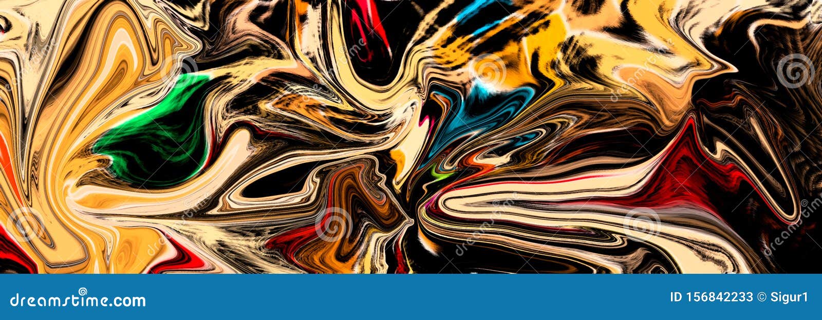 Distorted Abstract Colors and Shapes Stock Illustration - Illustration ...