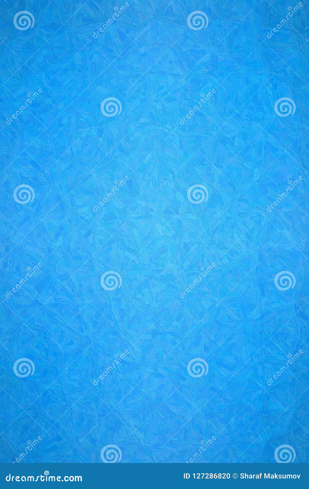 Abstract Illustration of Vertical Dodger Blue Realistic Impasto ...