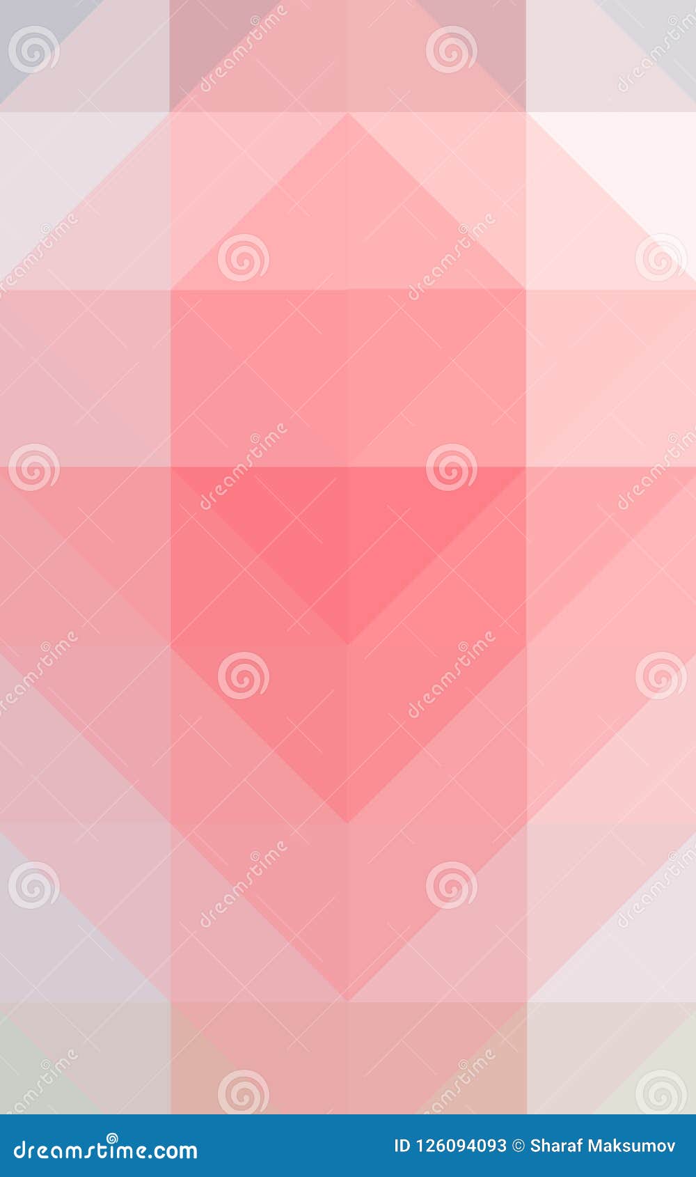 Abstract Illustration of Vertical White and Red Triangle Polygon ...