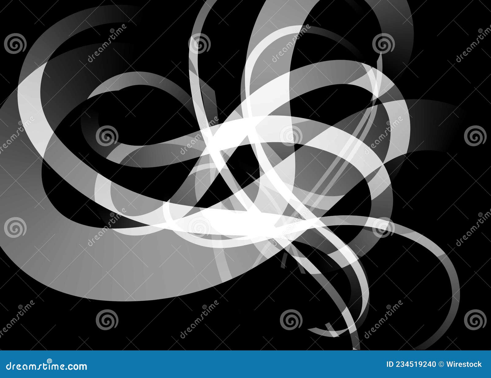 Abstract Illustration with Winding Line Stock Illustration ...