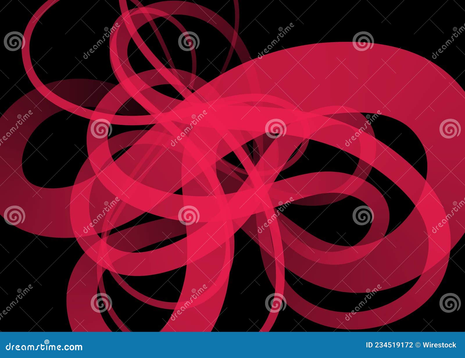 Abstract Illustration with Winding Lines Stock Illustration ...