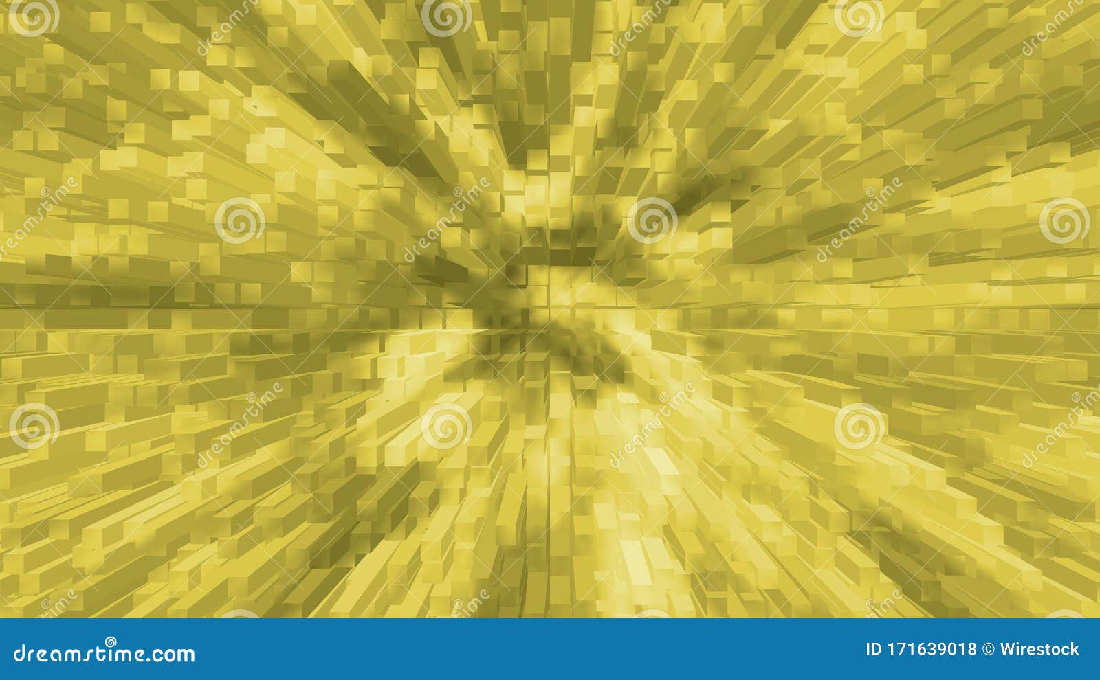 Abstract Illustration of Yellow Cubes - a Cool Picture for Backgrounds ...