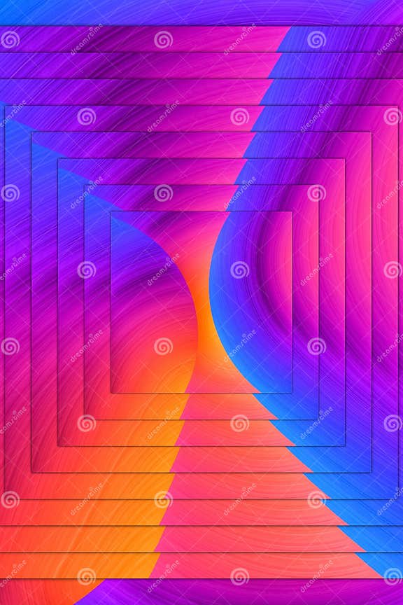 Abstract Ilustration Rectangle Stack Collorfull Stock Illustration ...