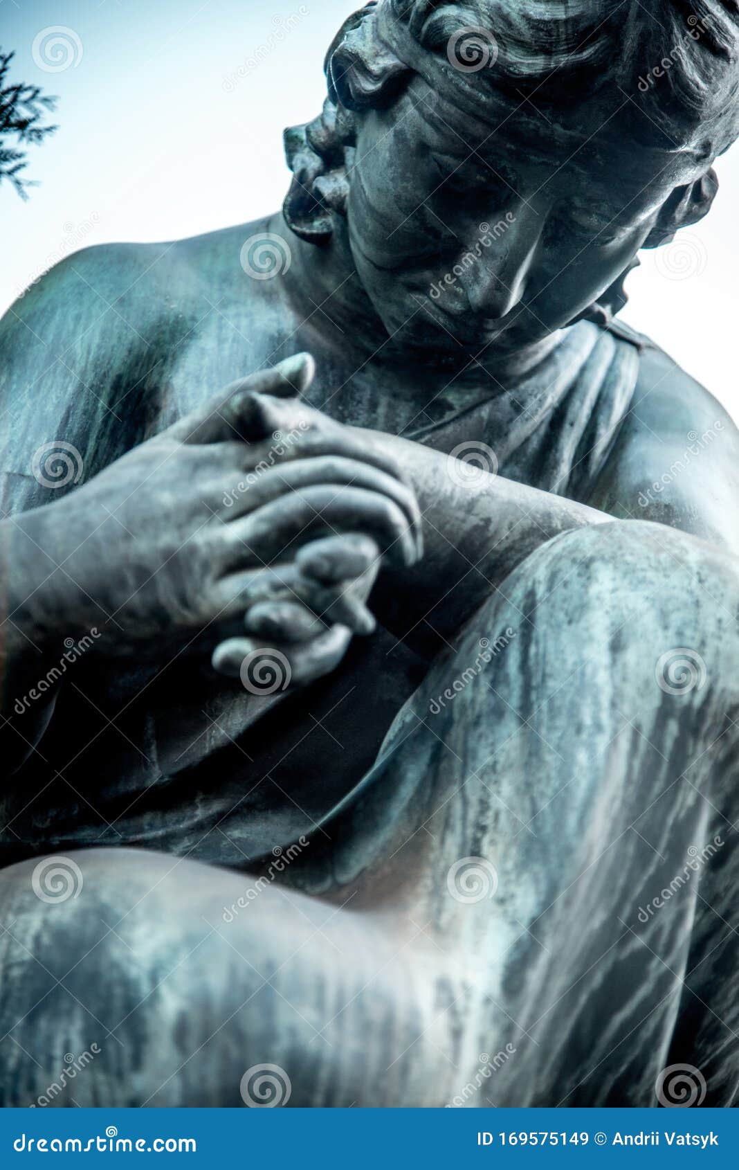 Desperate Statue Old Cemetery Stock Photos - Free & Royalty-Free Stock ...