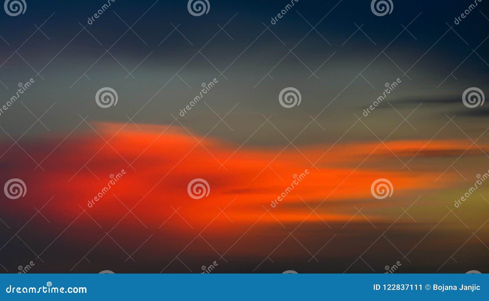 Abstract Image of Beautiful Sunset with Blurred Motion Stock Image ...