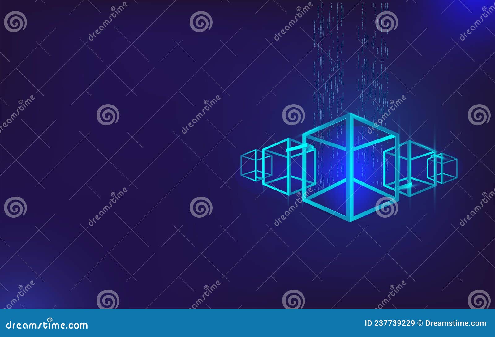 Abstract Image of Blocks Connected To Each Other. Stock Vector ...