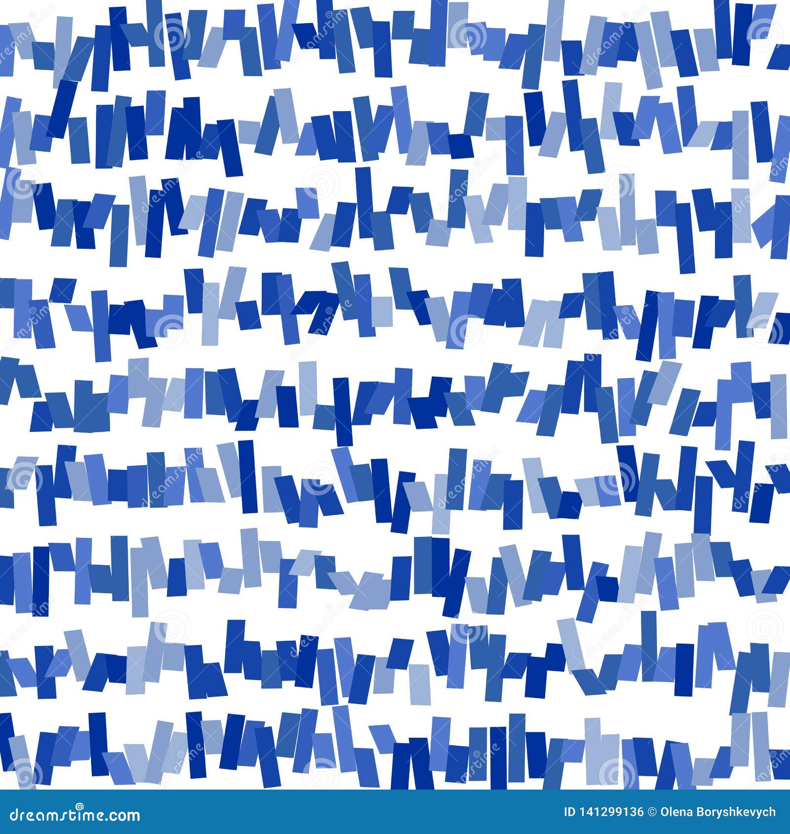 Abstract Image of Blue Rectangles on Whit Background Stock Vector ...