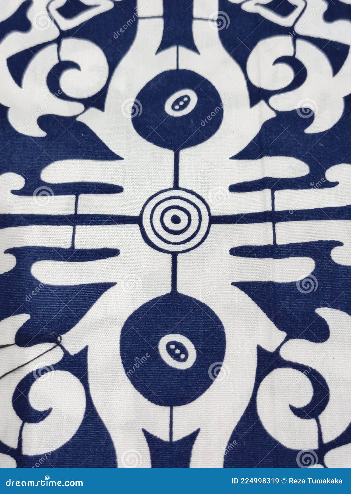 Abstract Image with Blue and White Traditional Pattern Stock Image ...