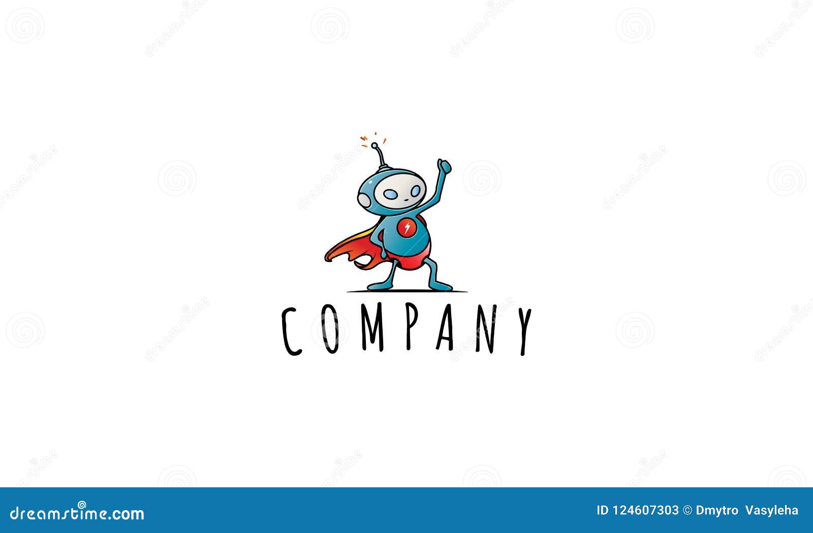 Super Robot Vector Logo Image Stock Vector - Illustration of equipment ...