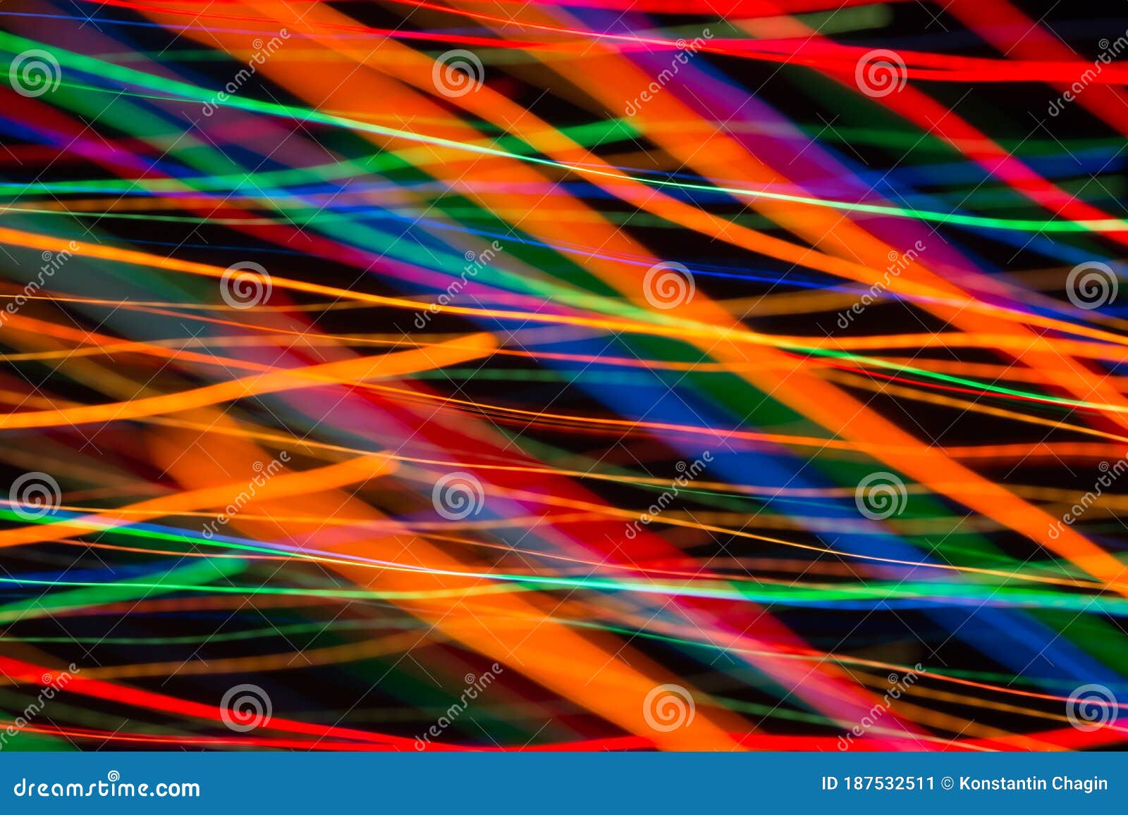 Abstract Image of Bright Colored Dynamic Lights Stock Image - Image of ...