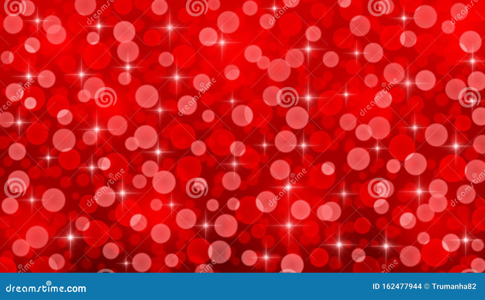 Abstract Bright Sparkles and Lights Bokeh in Red Background Stock ...