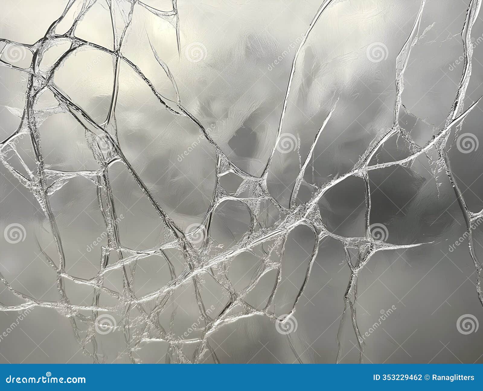 Abstract Image of Broken Glass, Showing Cracks and Fragmentation Stock ...