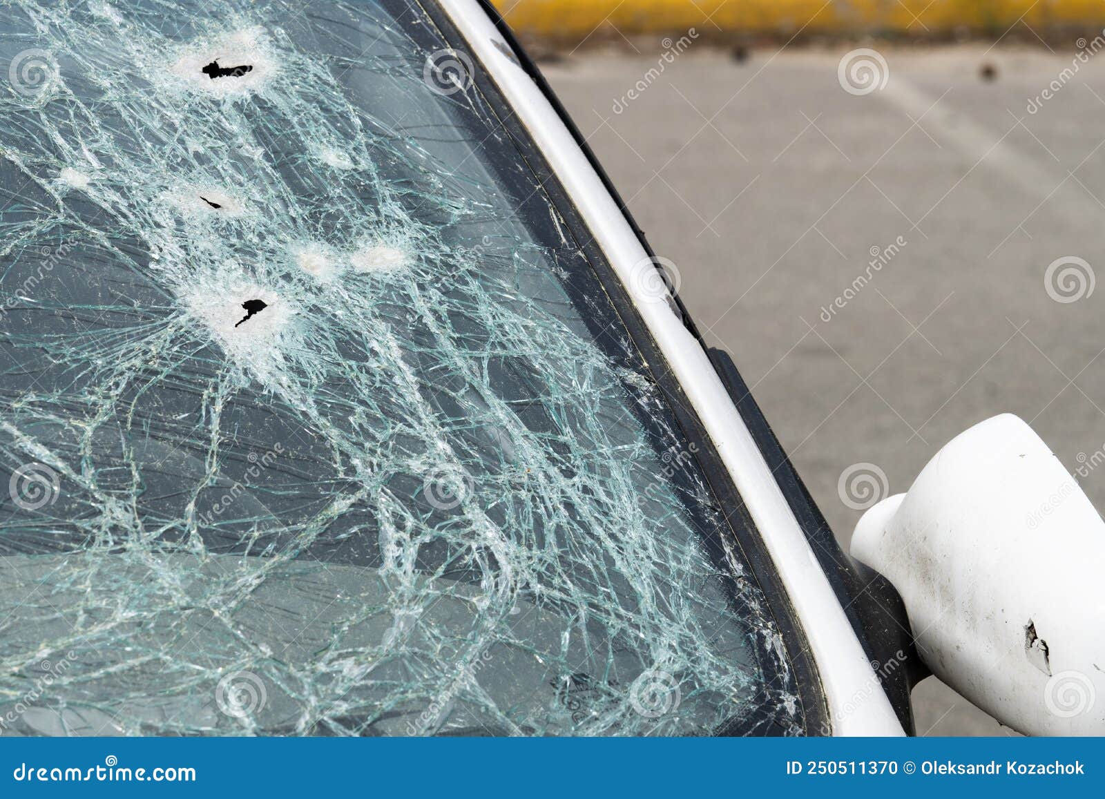 Abstract Image of Broken Glass Texture, Background. Close-up of a ...