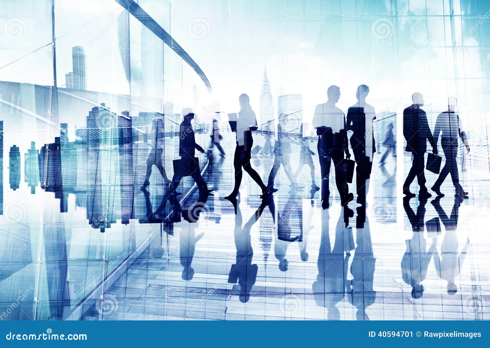Abstract Image of Business People S Busy Life Stock Image - Image of ...