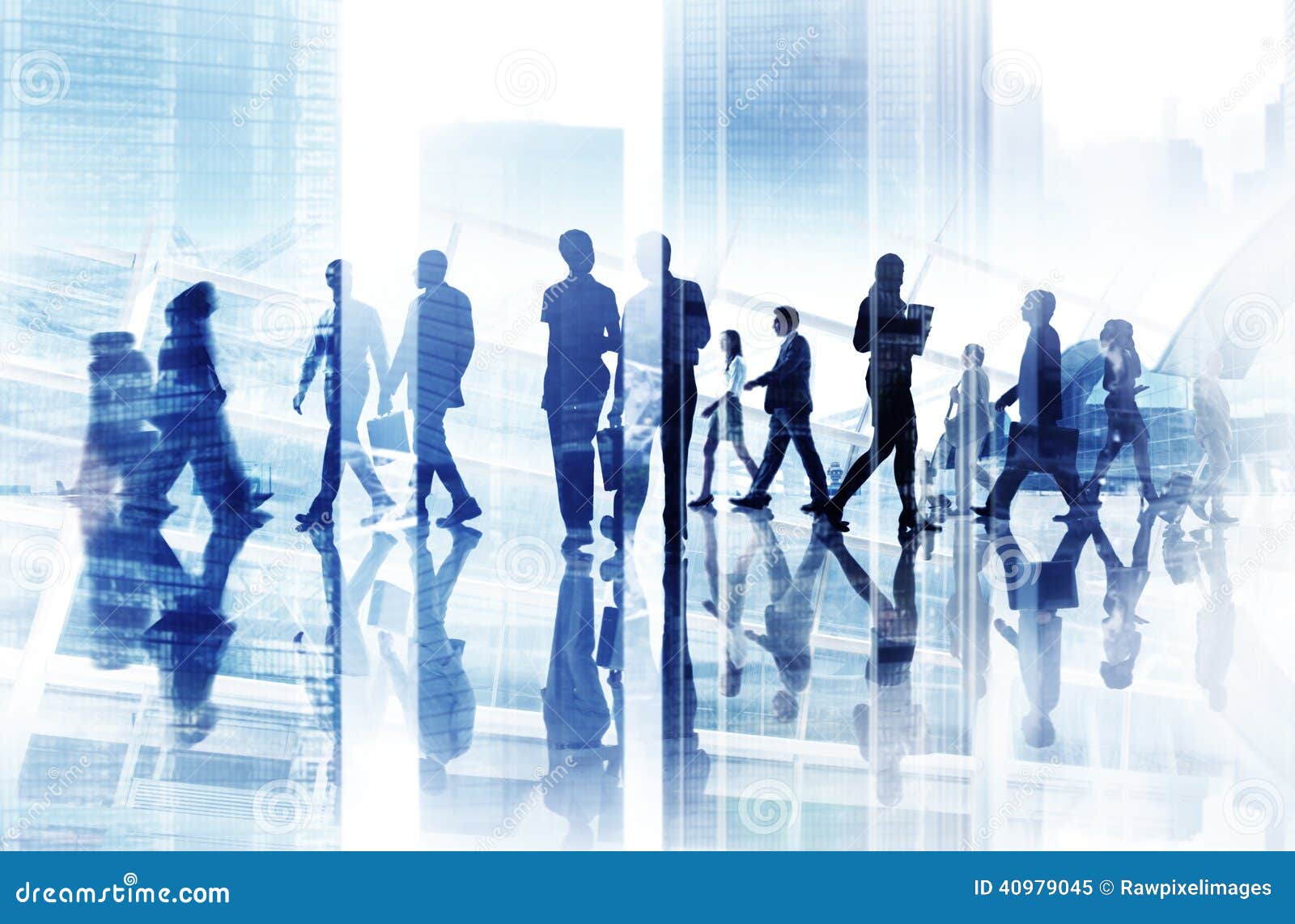 Abstract Image of Business People S Busy Life Stock Image - Image of ...