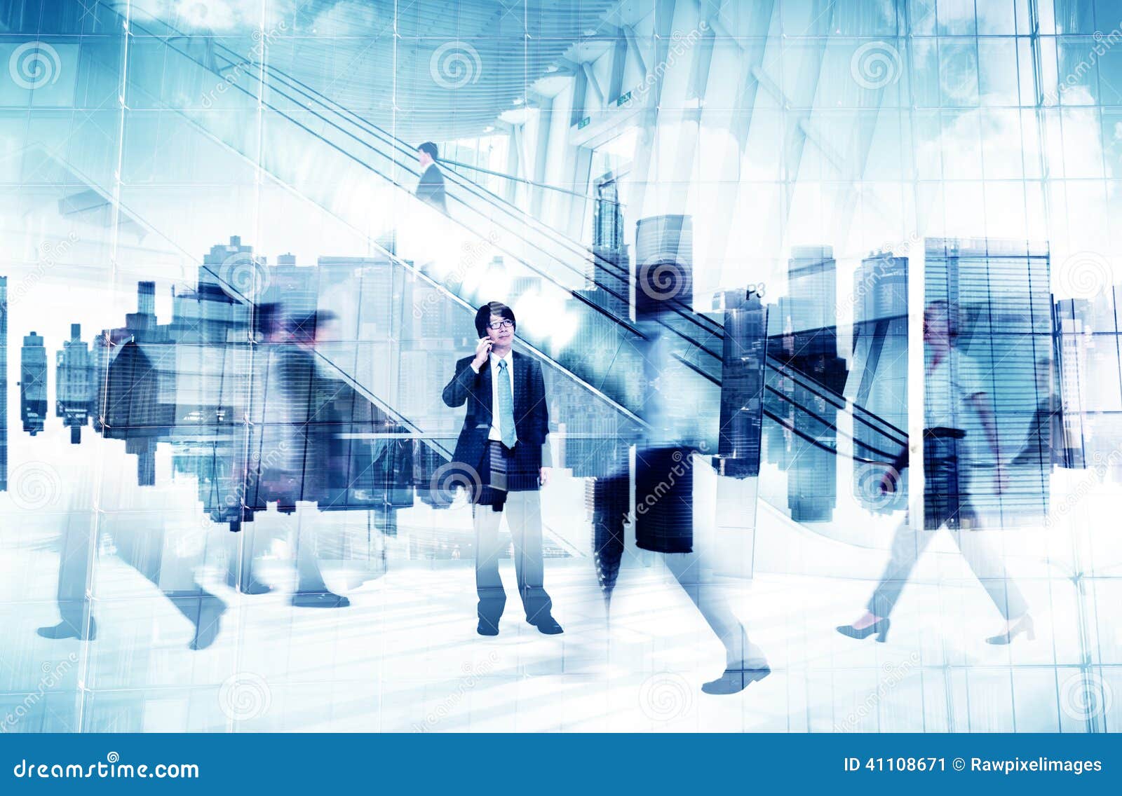 Abstract Image of Business People S Busy Life Stock Image - Image of ...