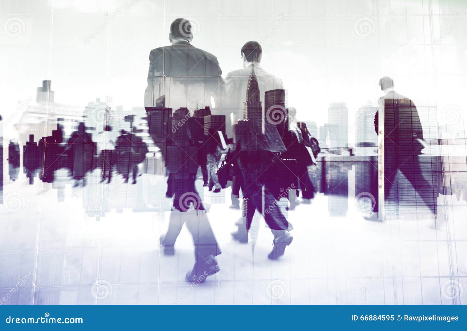 Abstract Image of Business People Walking on the Street Concept Stock ...