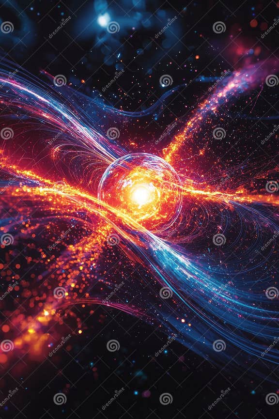 Abstract Visualization of Quantum Entanglement with Vibrant Light and ...