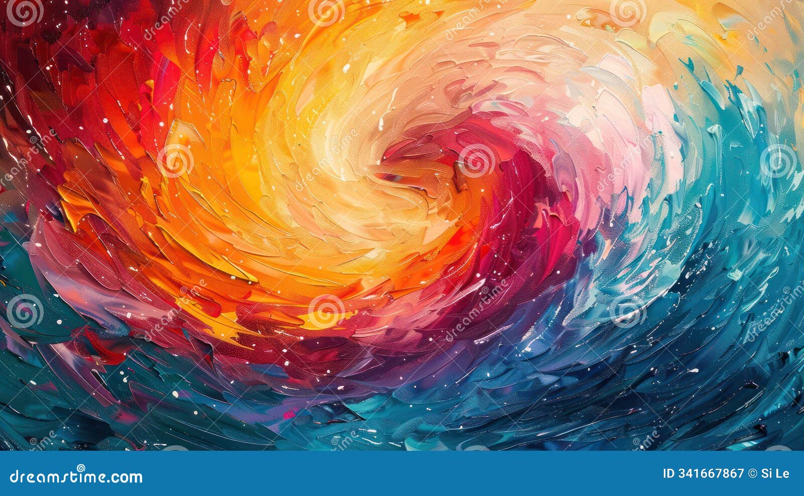 A Vibrant Swirl Of Colors Representing Energy And Movement Royalty-Free ...