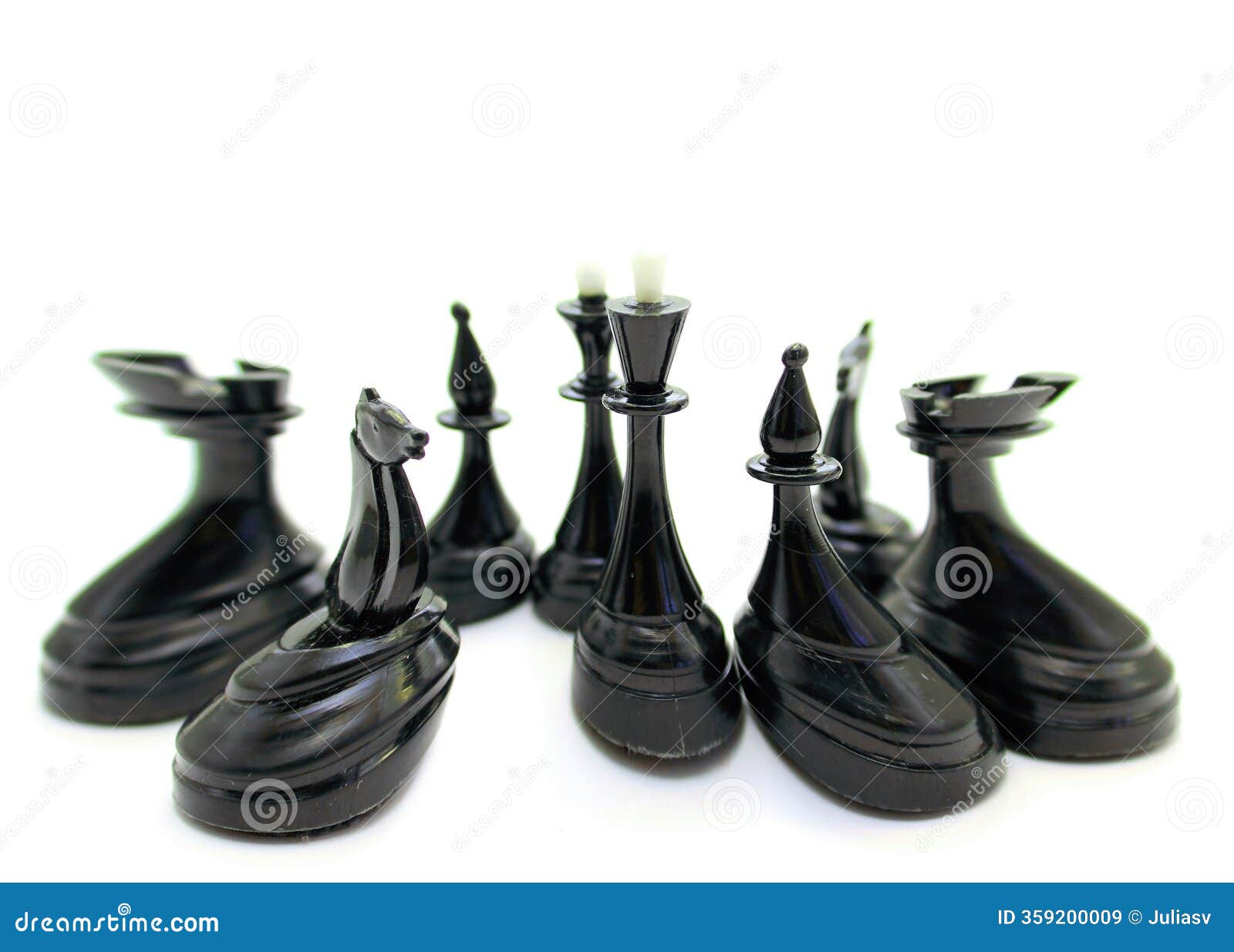 Abstract Image of Chess Pieces in Distorted Blurry Isolated on White ...