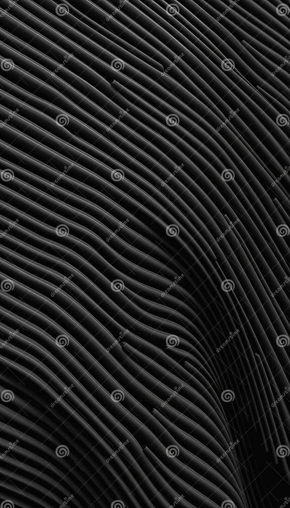 Closeup Wave Pattern Darkness Abstract Human Body Wrapped Black Stock ...