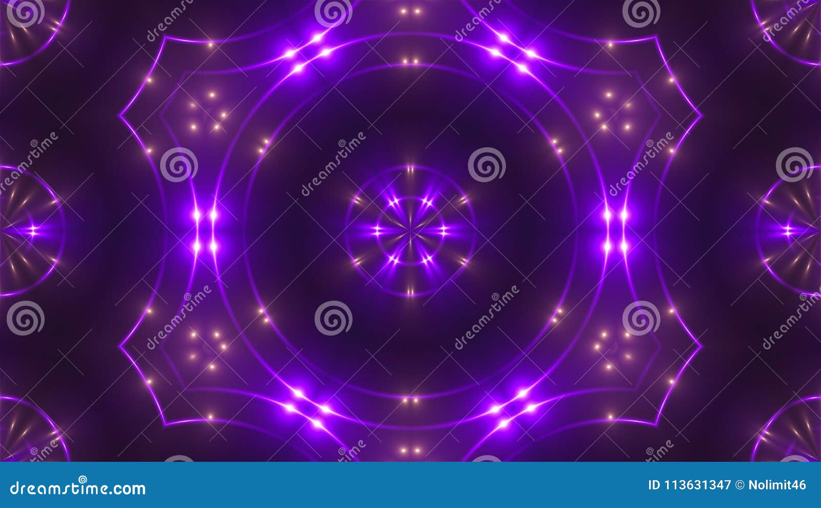 Abstract Image of Club Lights. 3d Rendering Stock Illustration ...
