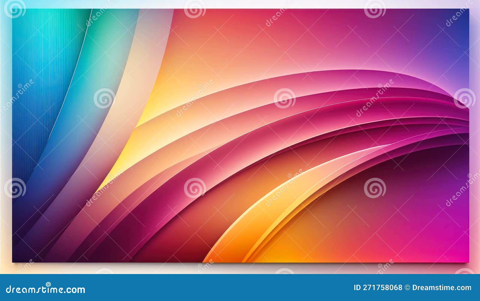 An Abstract Image of Color Gradients and Blends with Bending and ...